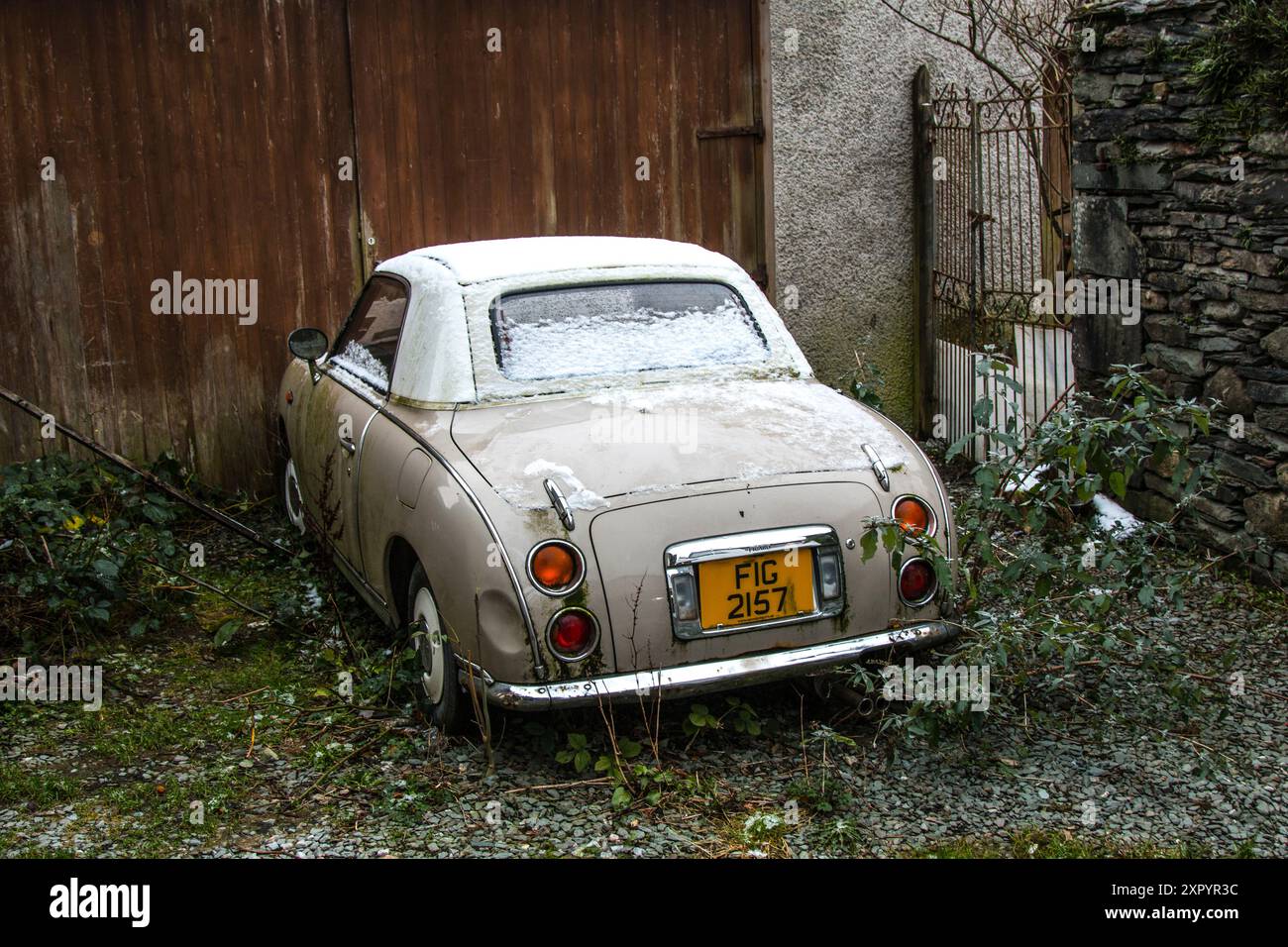 Nissan Car photographed whilst parked in Ambleside and left rotting ...