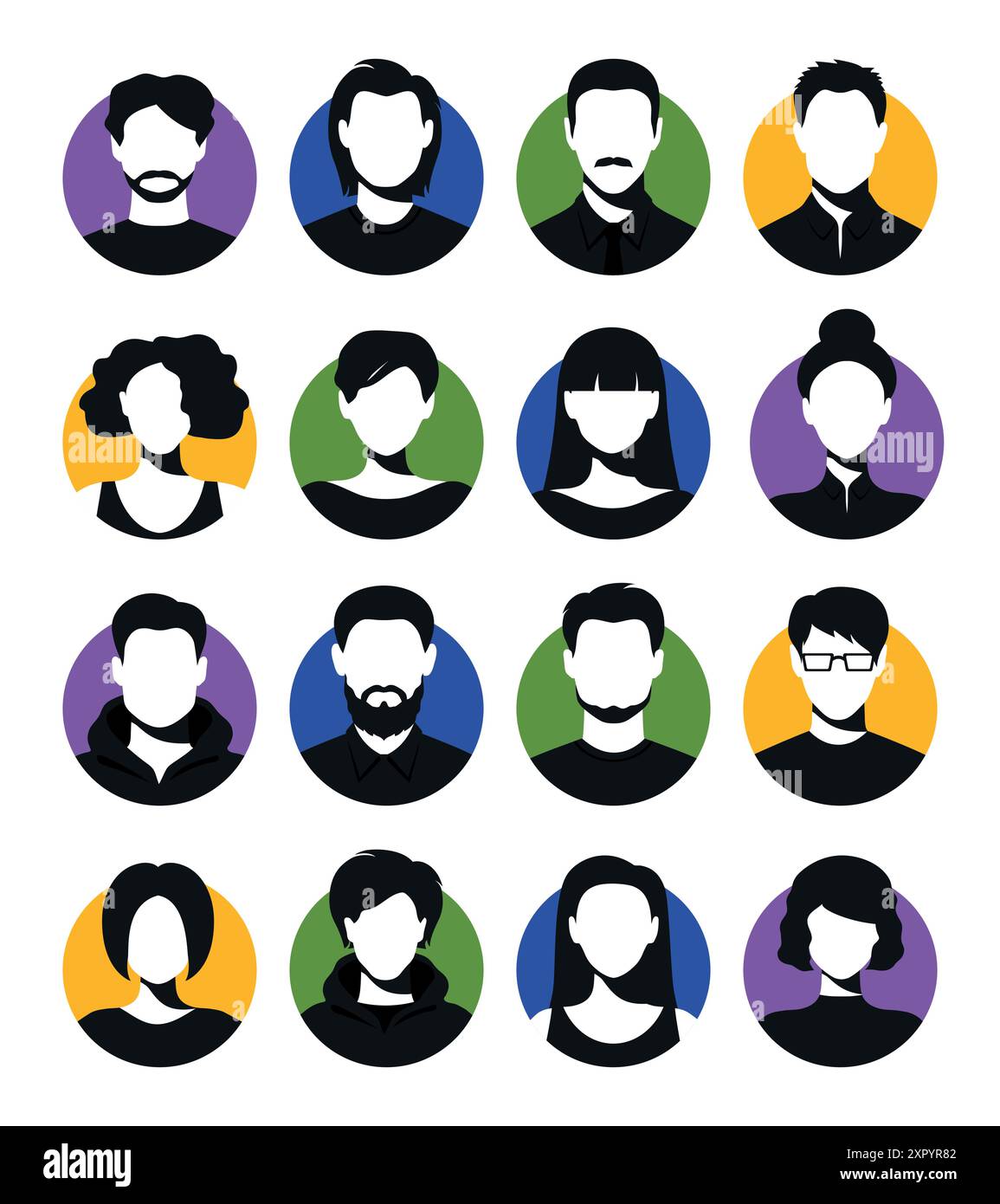 User gender profile icons hi-res stock photography and images - Alamy