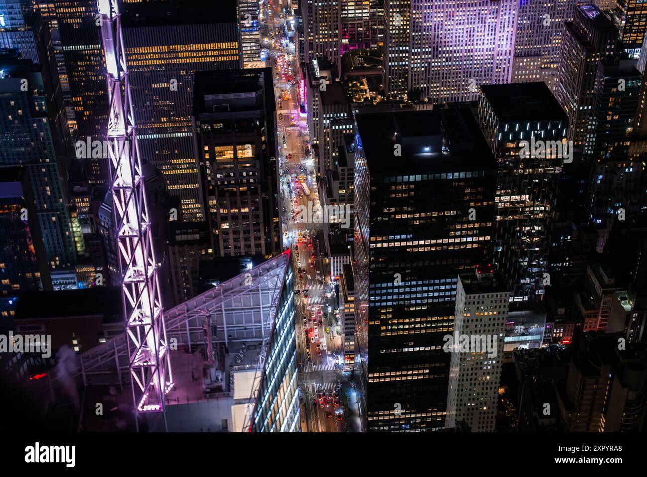 Aerial fly over streets cars hi-res stock photography and images - Alamy