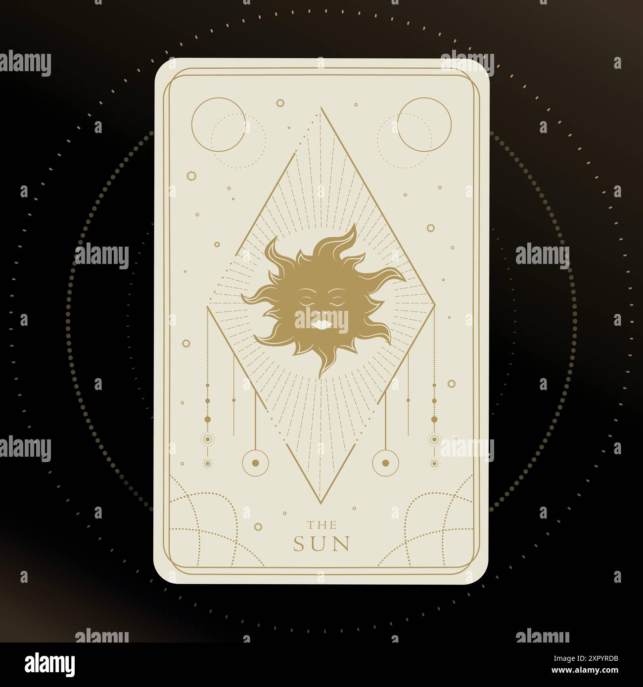 Tarot sun esoteric symbol Stock Vector Images - Alamy