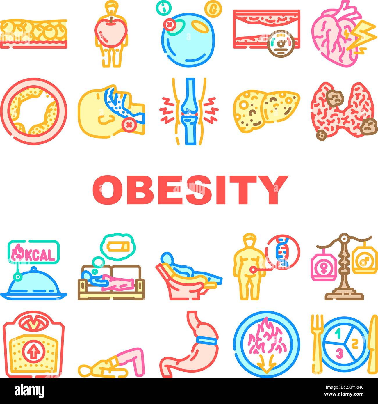 Overweight woman exercise asian Stock Vector Images - Alamy