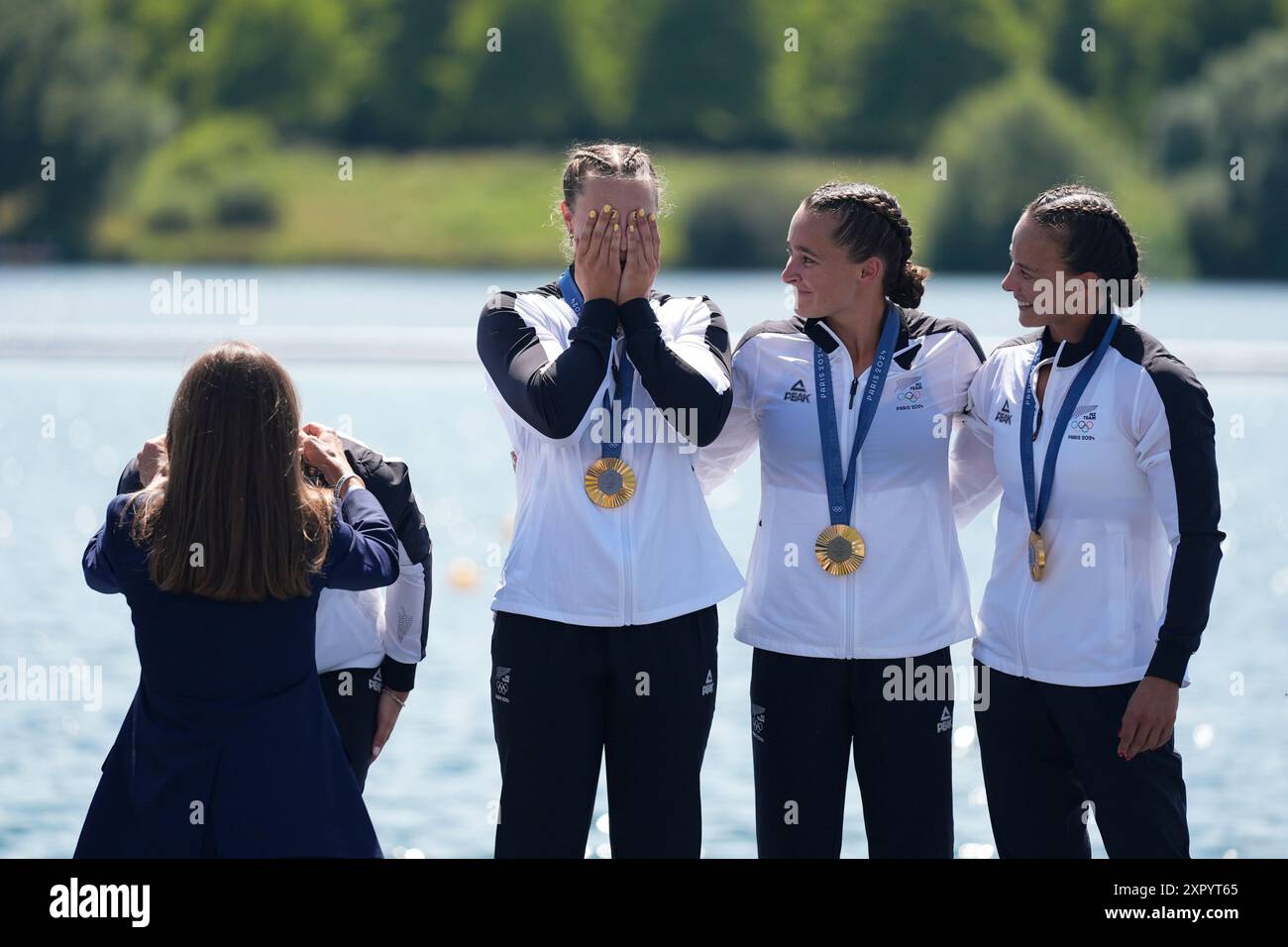New Zealand's Olivia Brett, Lisa Carrington, Alicia Hoskin and Tara ...