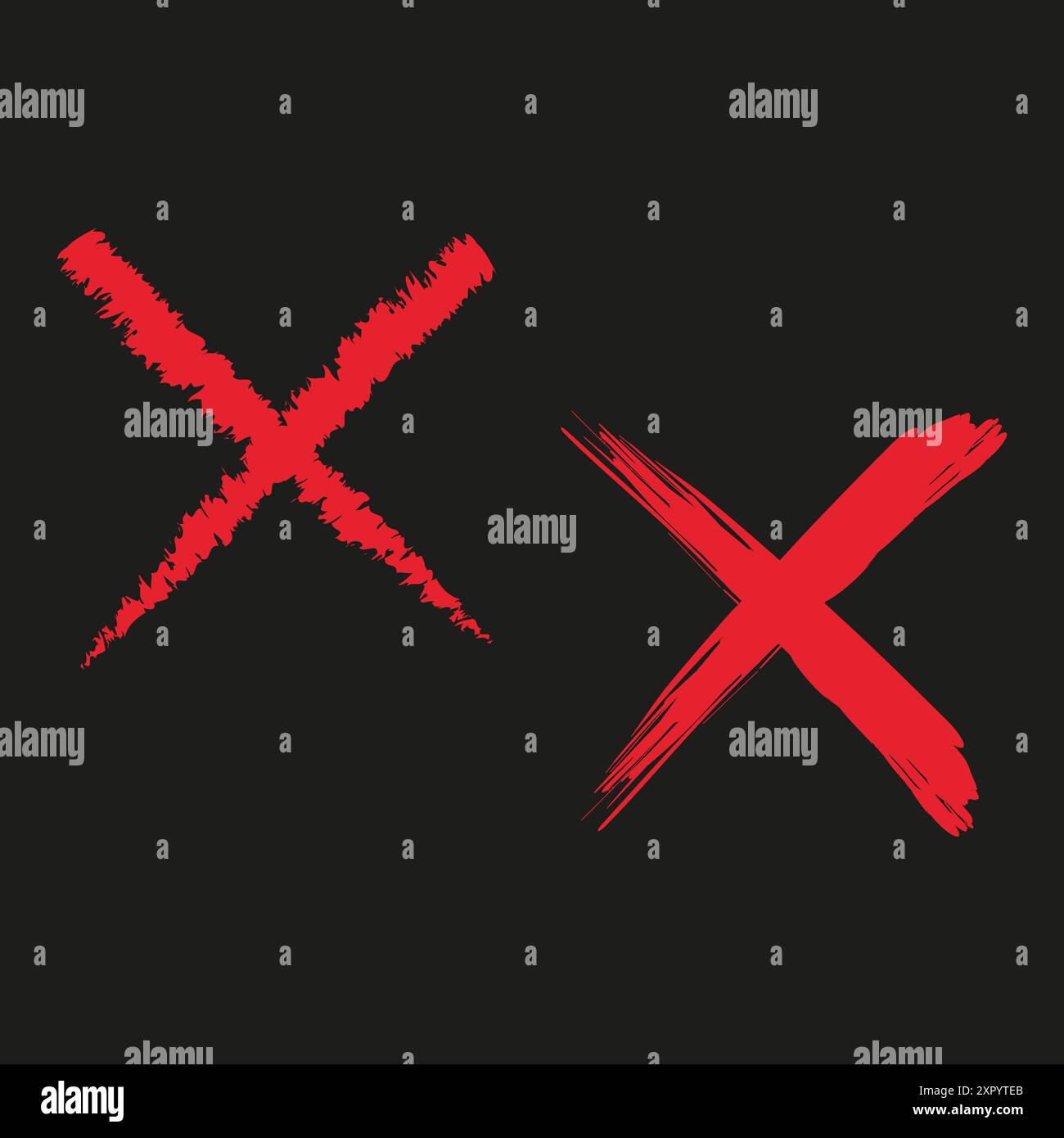 Bold x marks hi-res stock photography and images - Alamy