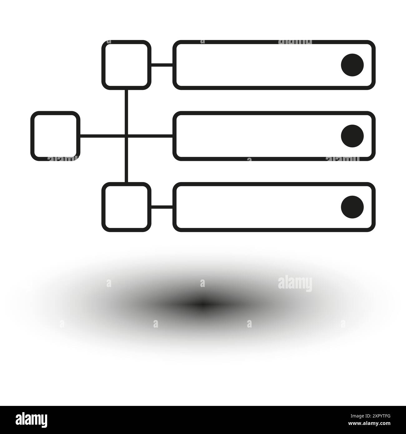 Flowchart icon design. Vector process diagram. Black and white ... Flowchart icon design. Vector process diagram. Black and white ...