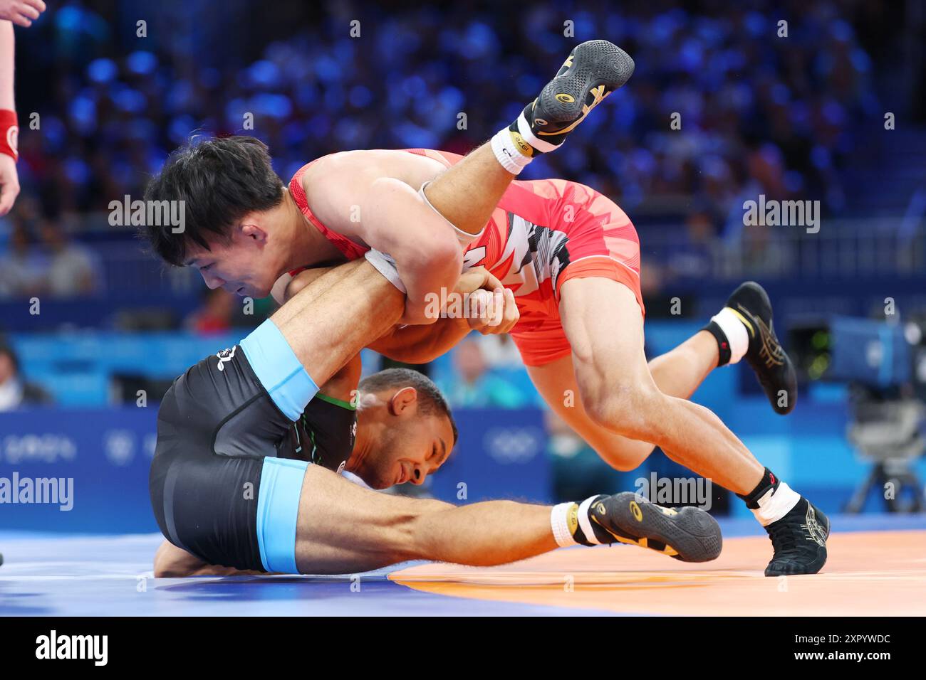 Paris, France. 8th Aug, 2024. Rei Higuchi (JPN) Wrestling : Men's Freestyle 57kg 1/4 Final ...