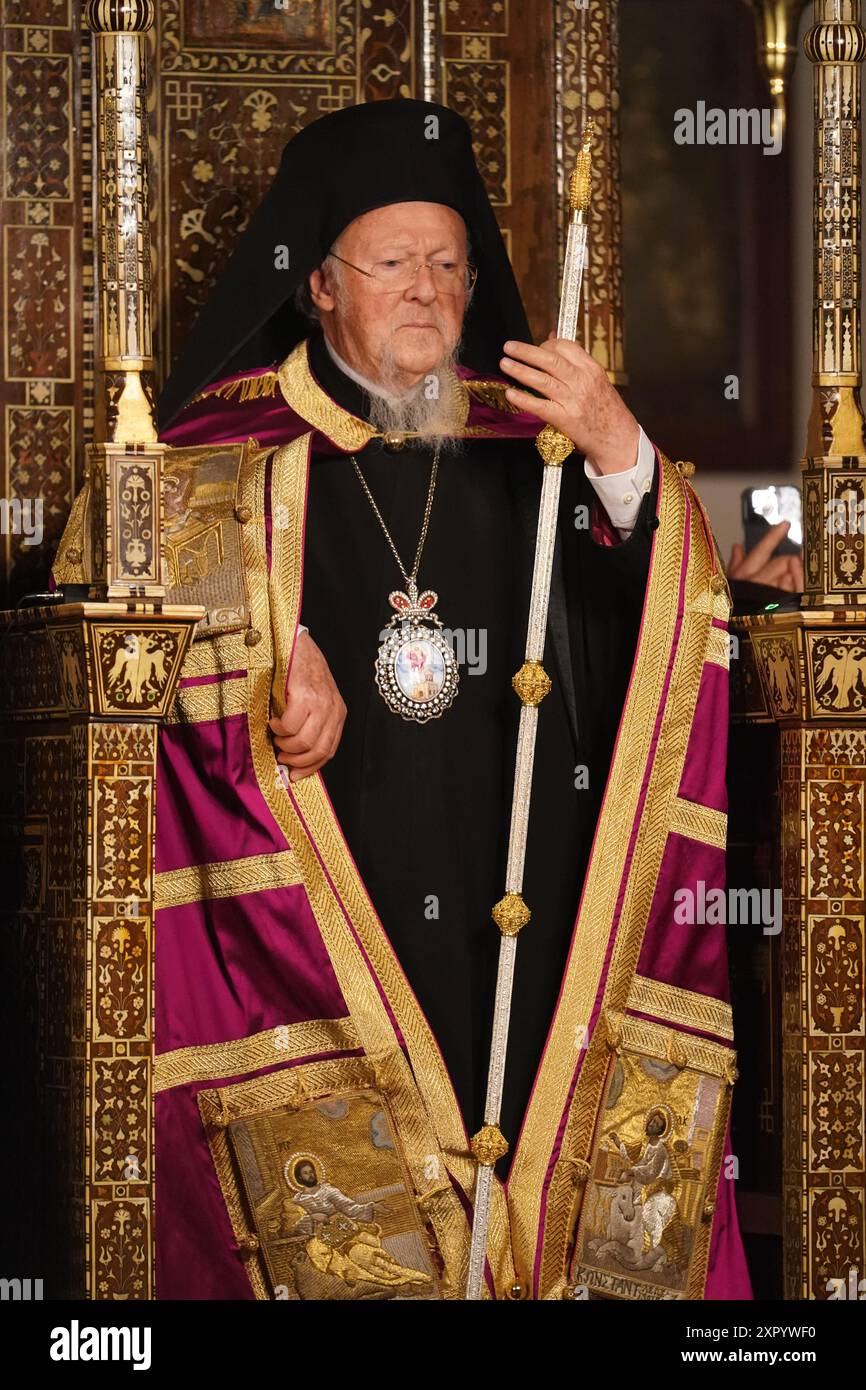 ISTANBUL, TURKIYE - MAY 04, 2024: Ecumenical Patriarch Bartholomew of ...