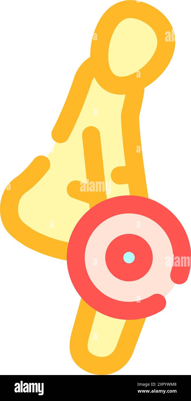 push ups fitness exercise arm color icon vector illustration Stock ...