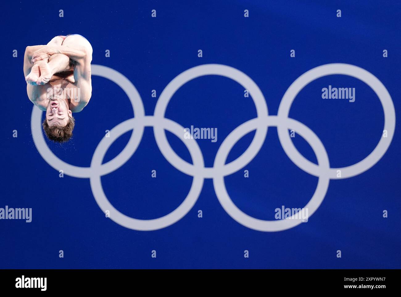 France's Jules Bouyer competes in the Men's 3m Springboard Final at the ...