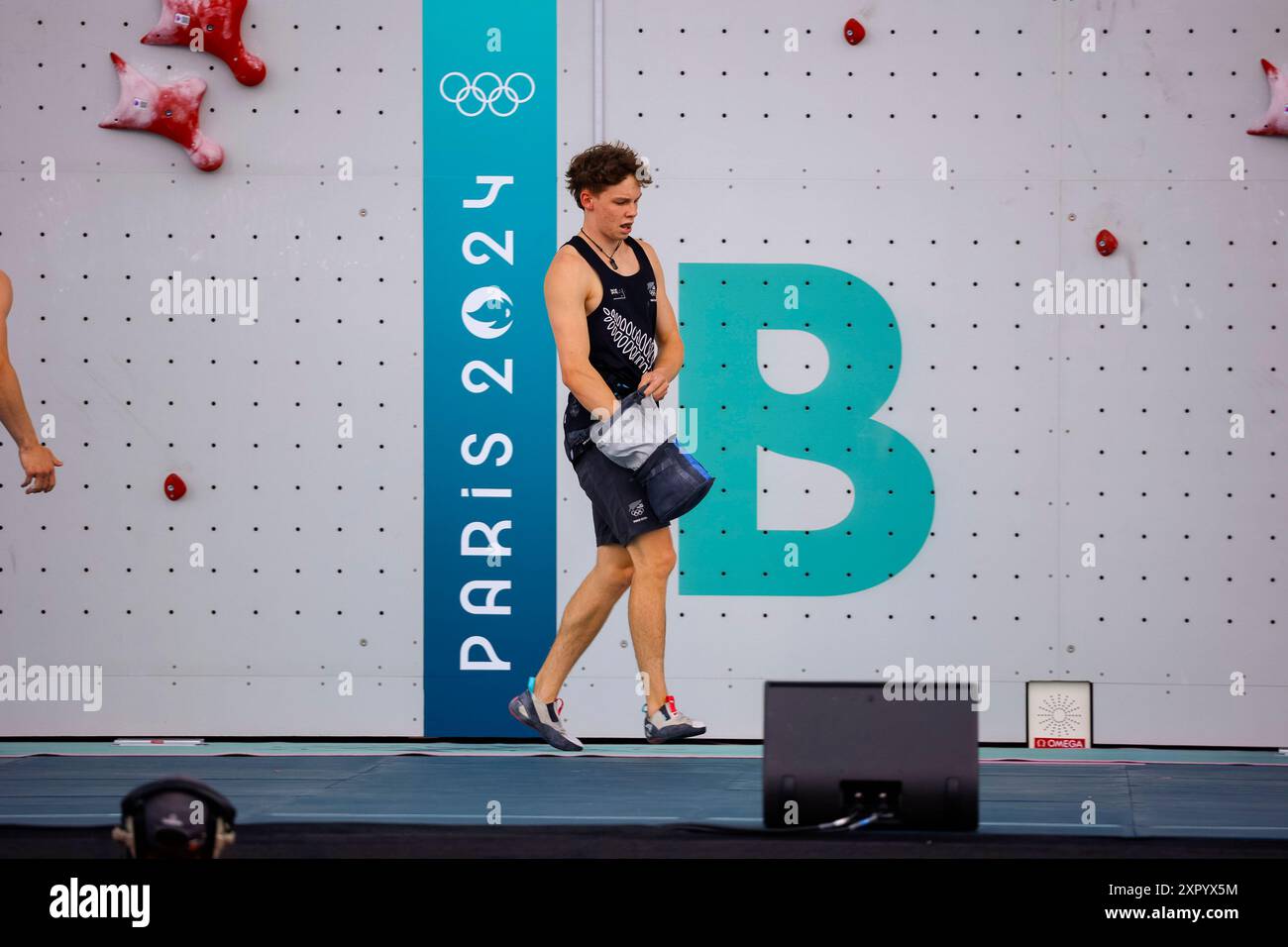 DAVID Julian of New Zealand, Climbing Men's Speed, Final during the ...