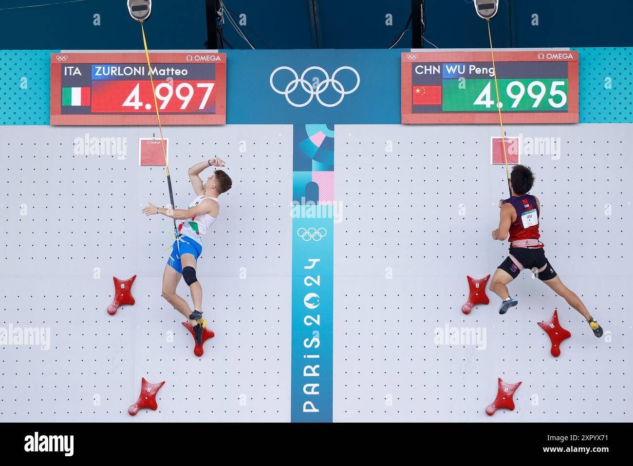 ZURLONI Matteo of Italy WU Peng of People's Republic of China Climbing ...