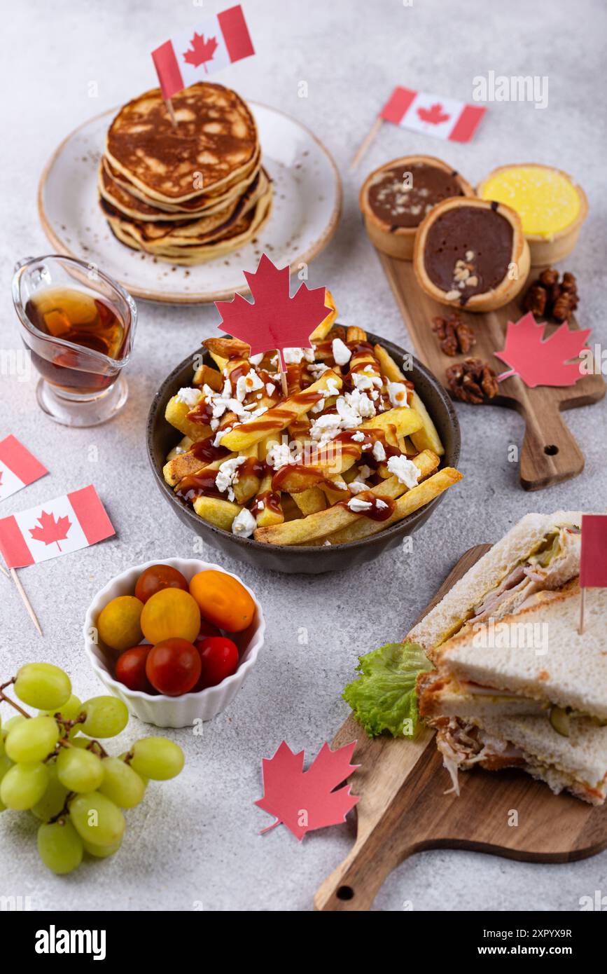 Canada Day traditional food concept Stock Photo - Alamy