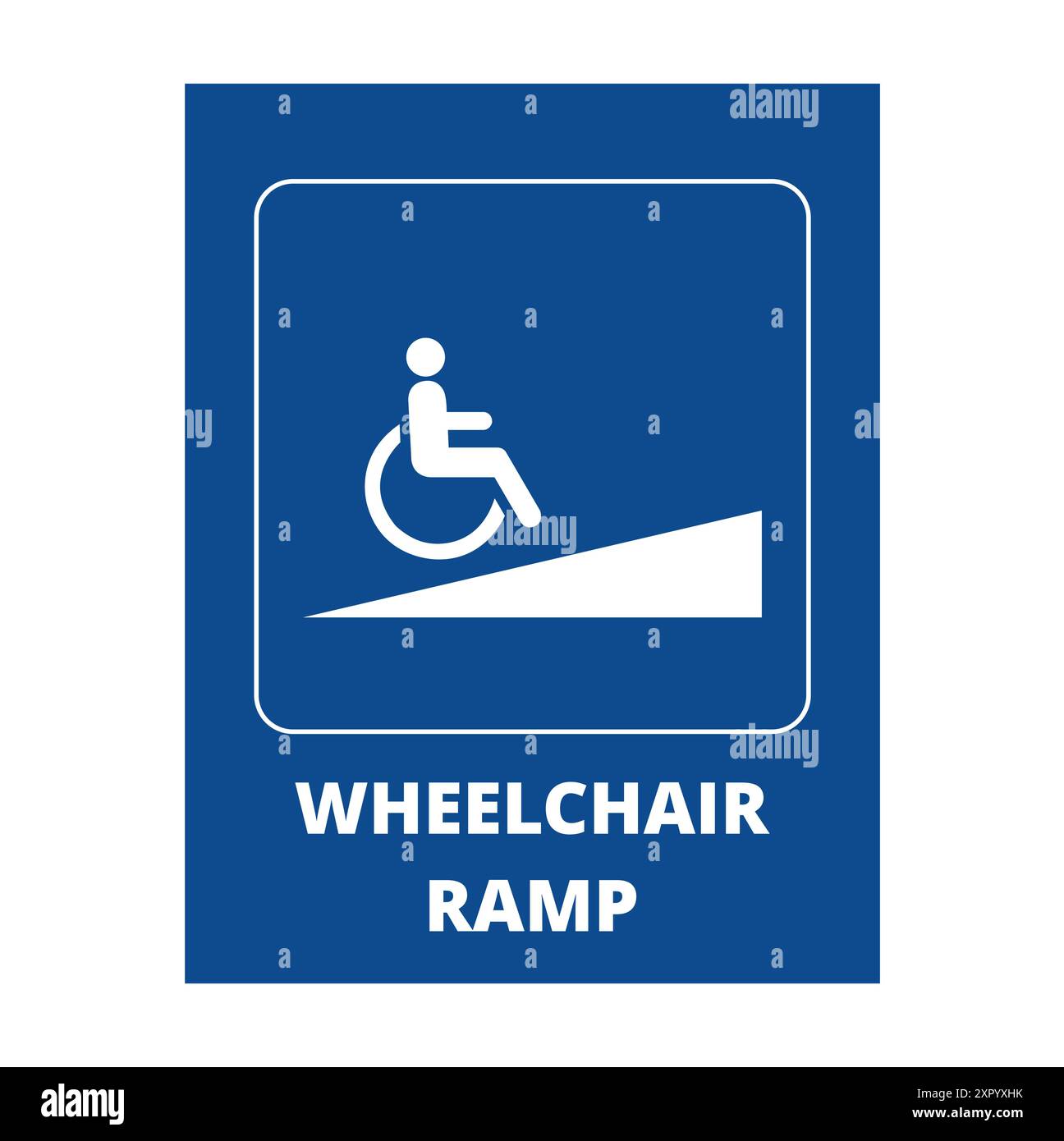 Wheelchair ramp banner on a white background Stock Vector Image & Art ...