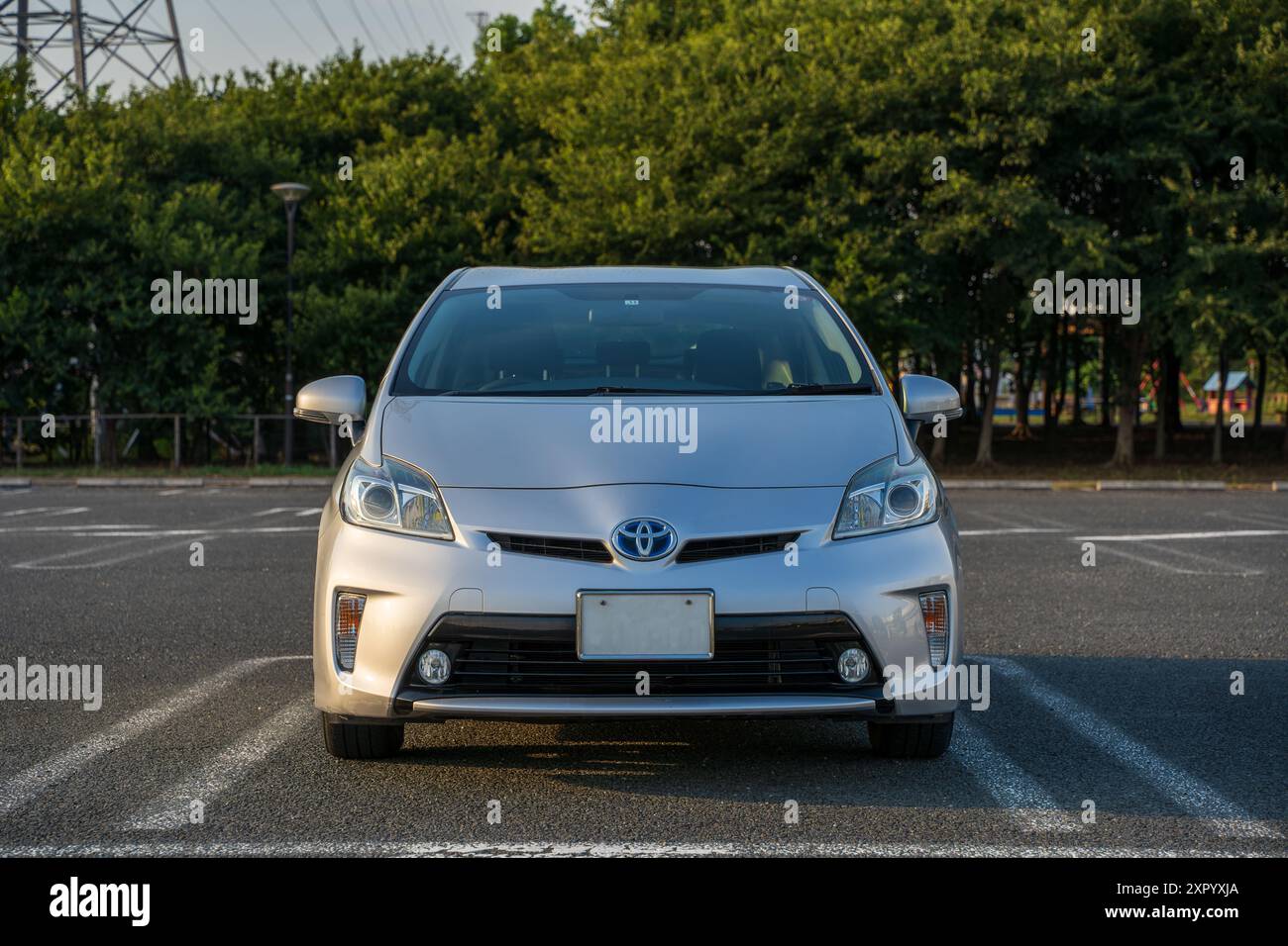 Car Photography Silver Toyota Prius Stock Photo - Alamy