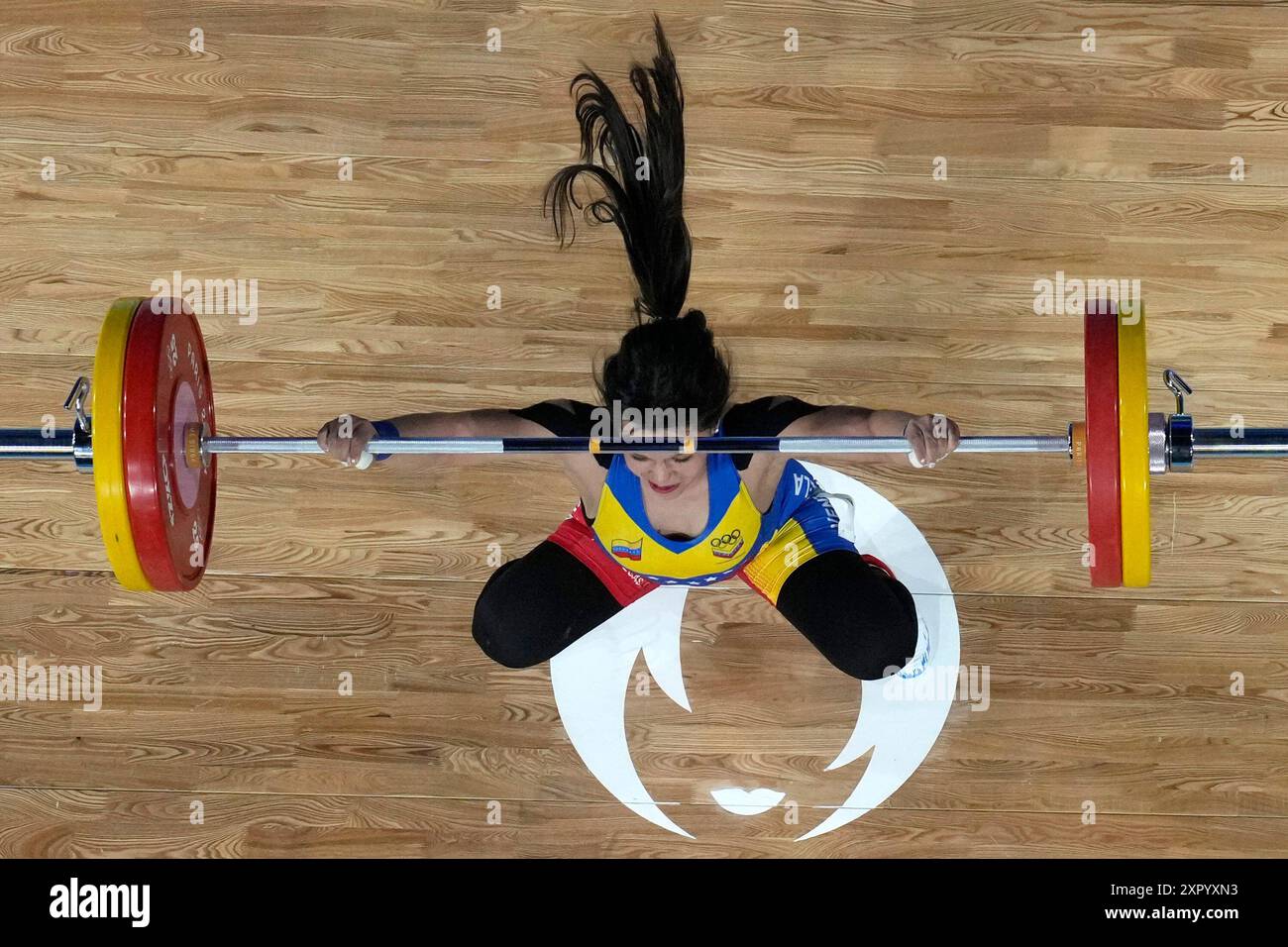 Anyelin Valera Venegas of Venezuela competes during the women's 59kg ...