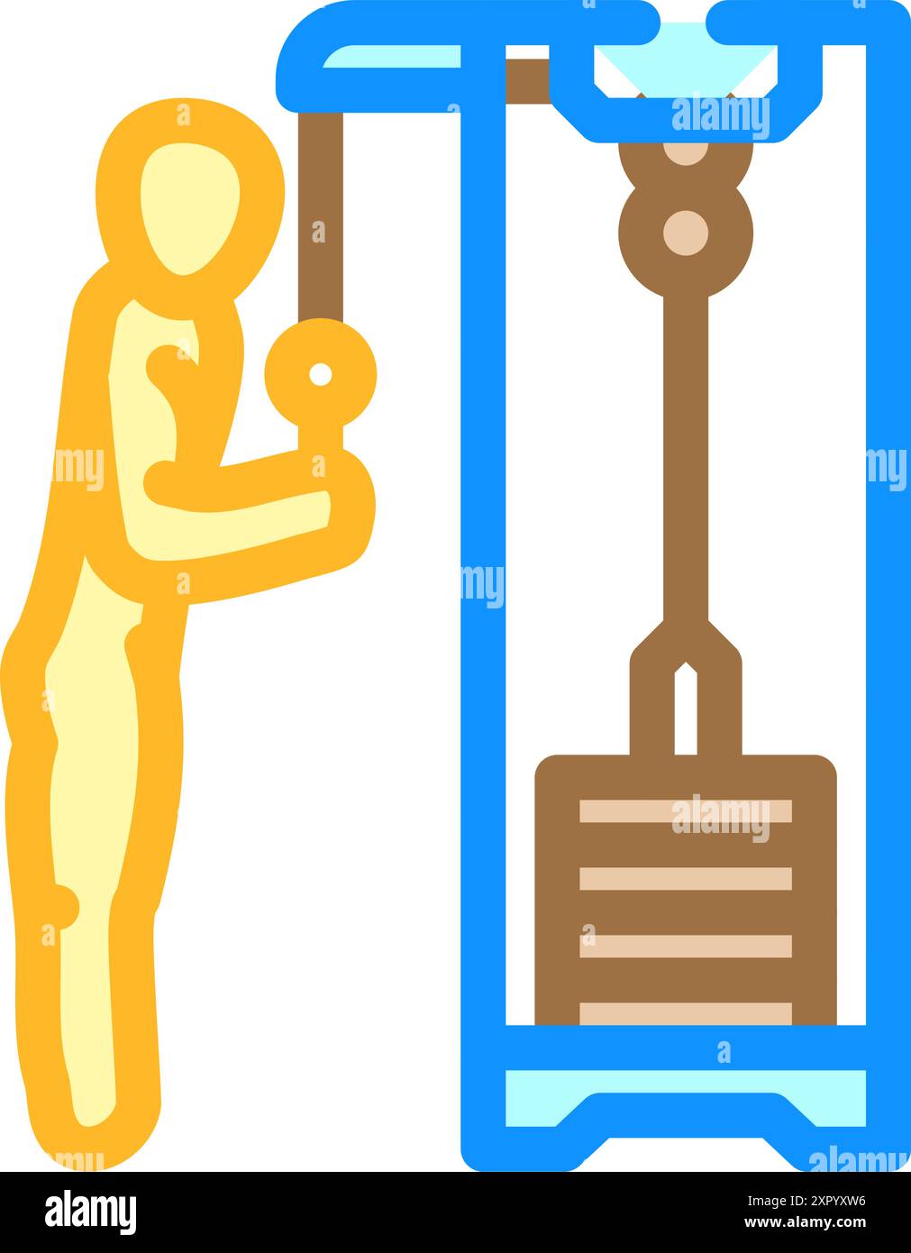 wall sits fitness exercise leg color icon vector illustration Stock ...