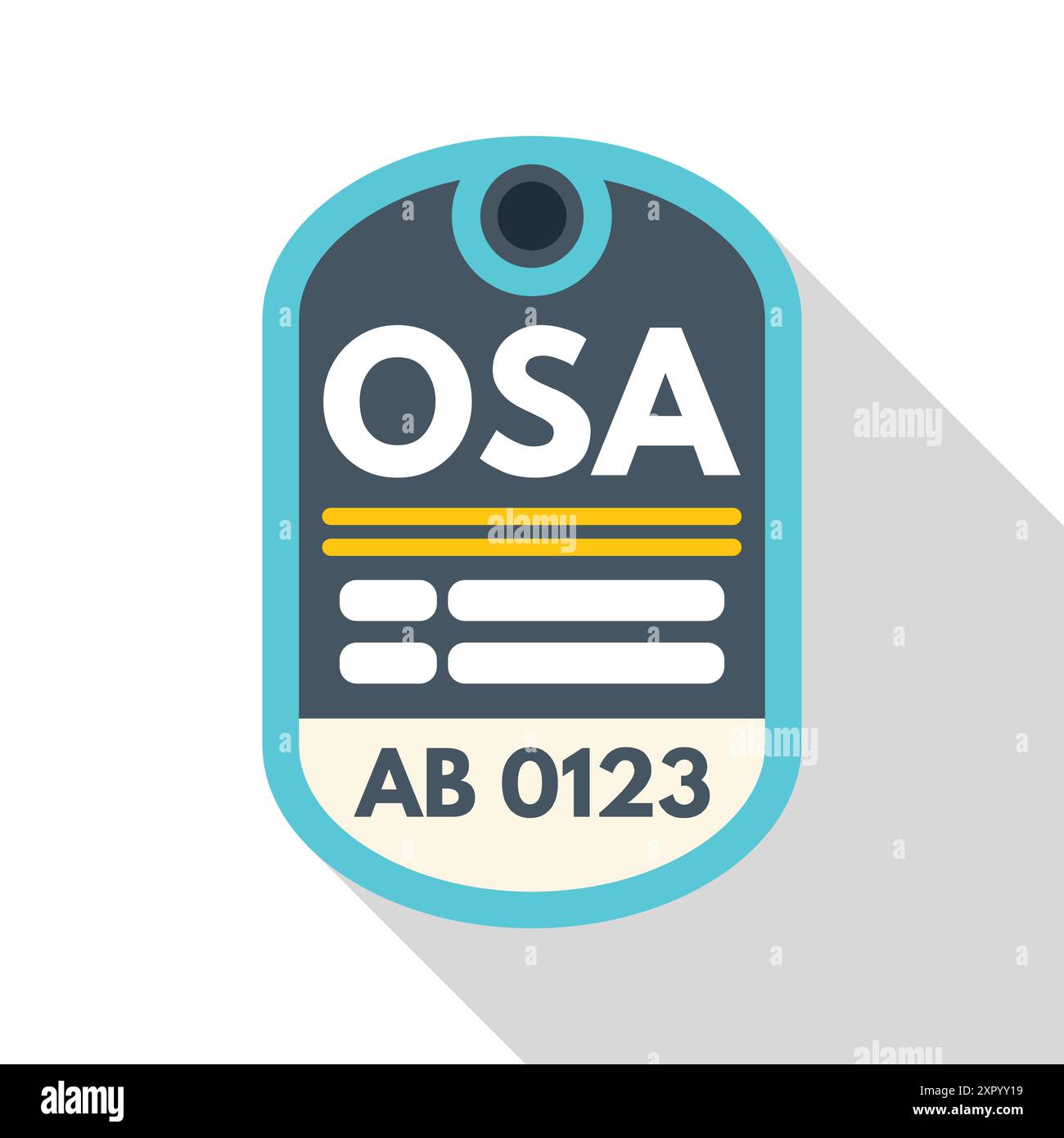 Occupational safety and health administration tag representing ...