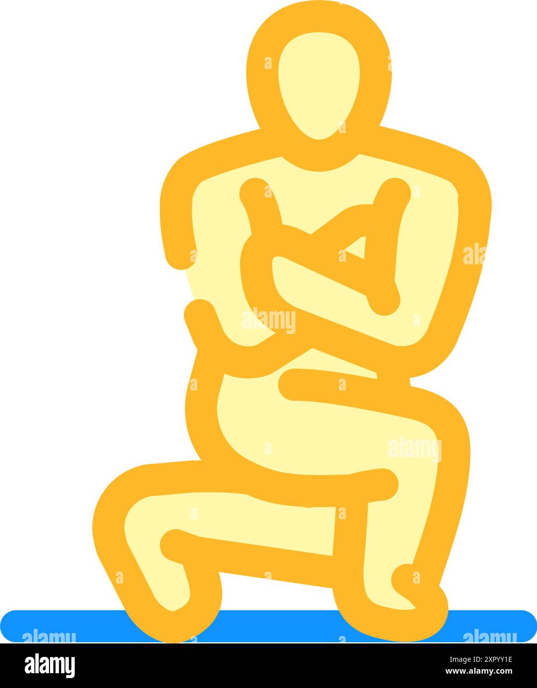 upright rows fitness exercise arm color icon vector illustration Stock ...