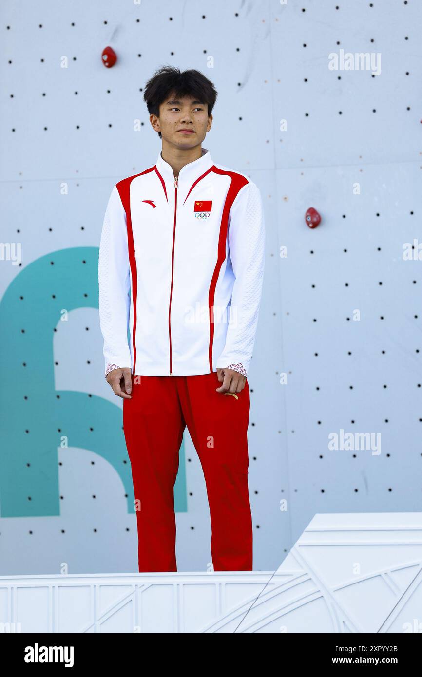 WU Peng of People's Republic of China Climbing Men's Speed, Final ...