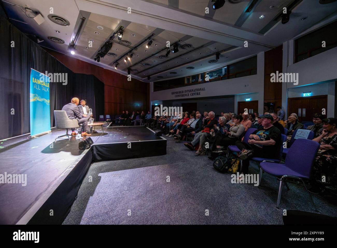 Edinburgh, United Kingdom. 08 August, 2024 Pictured: A half-empty hall ...