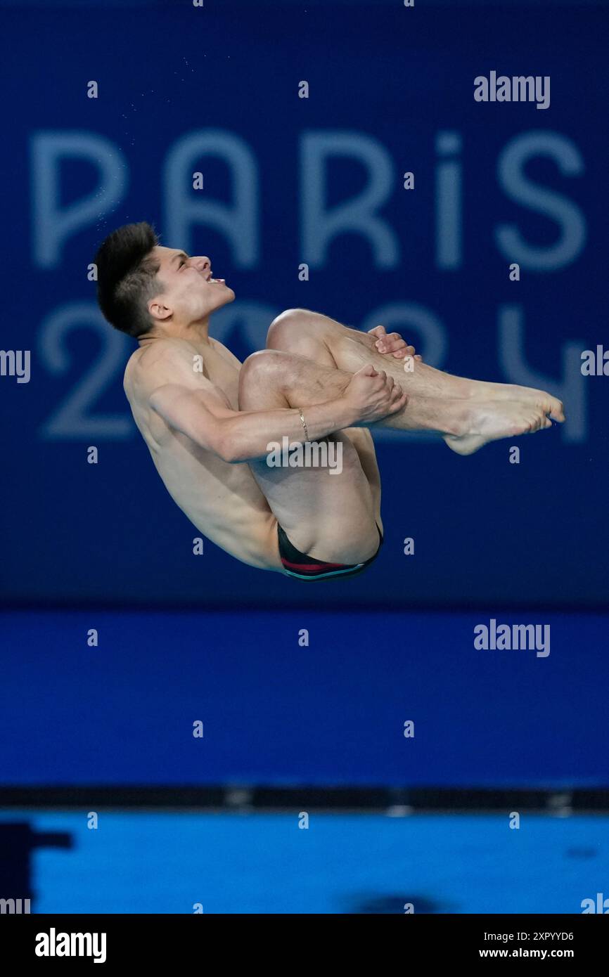 Mexico's Osmar Olvera Ibarra competes in the men's 3m springboard ...
