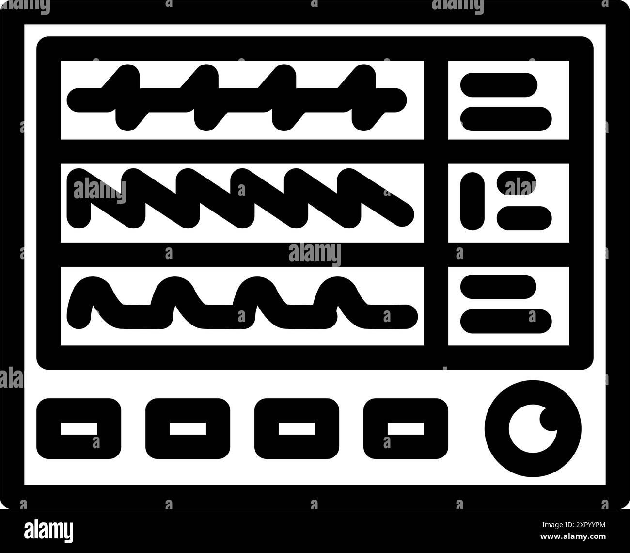 vital signs monitor ambulance line icon vector illustration Stock ...