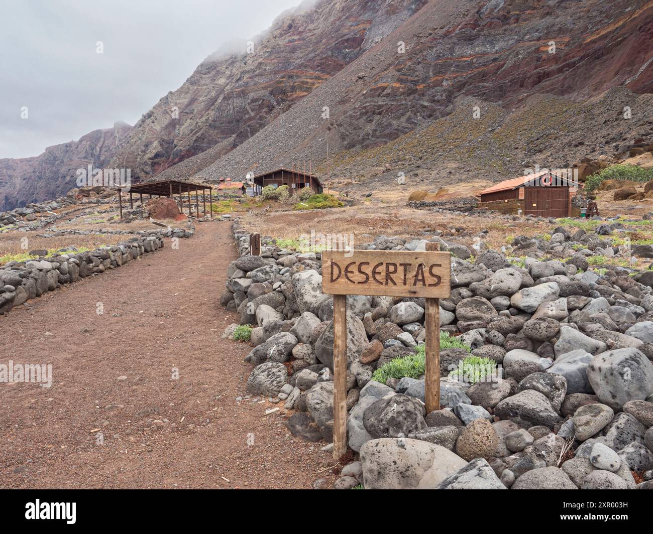 Conservation centre on Deserta Grande Island, part of the Desertas ...