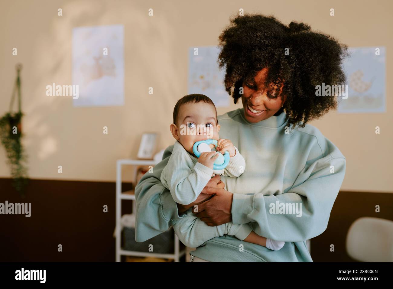 African american woman childcare sad hi-res stock photography and ...