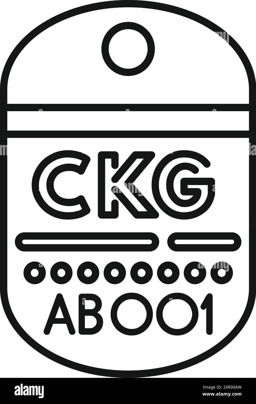 Luggage tag icon with weight limit, showing the concept of baggage ...