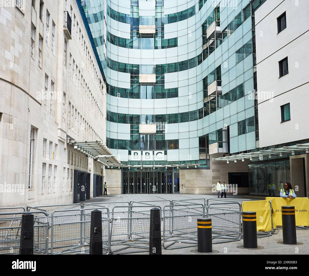 Main entrance to BBC broadcasting House, London, England Stock Photo ...