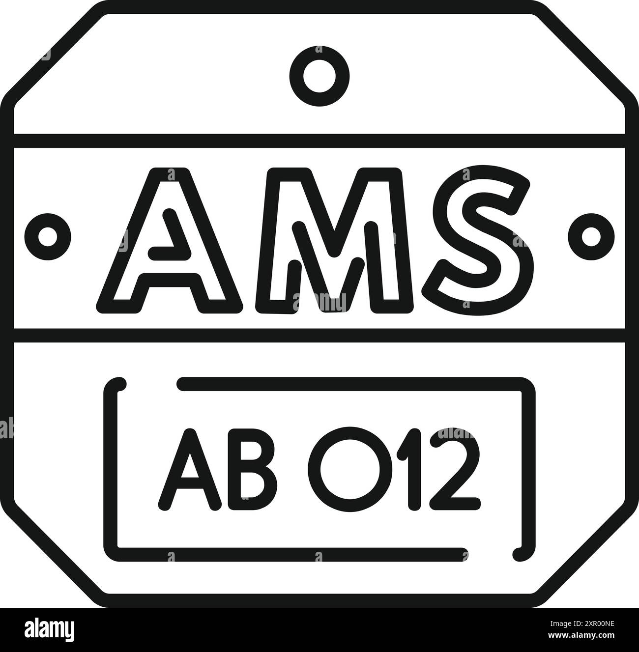 Black and white line art of a license plate from amsterdam, netherlands ...