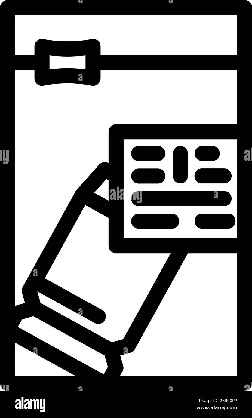 physical evidence crime line icon vector illustration Stock Vector ...