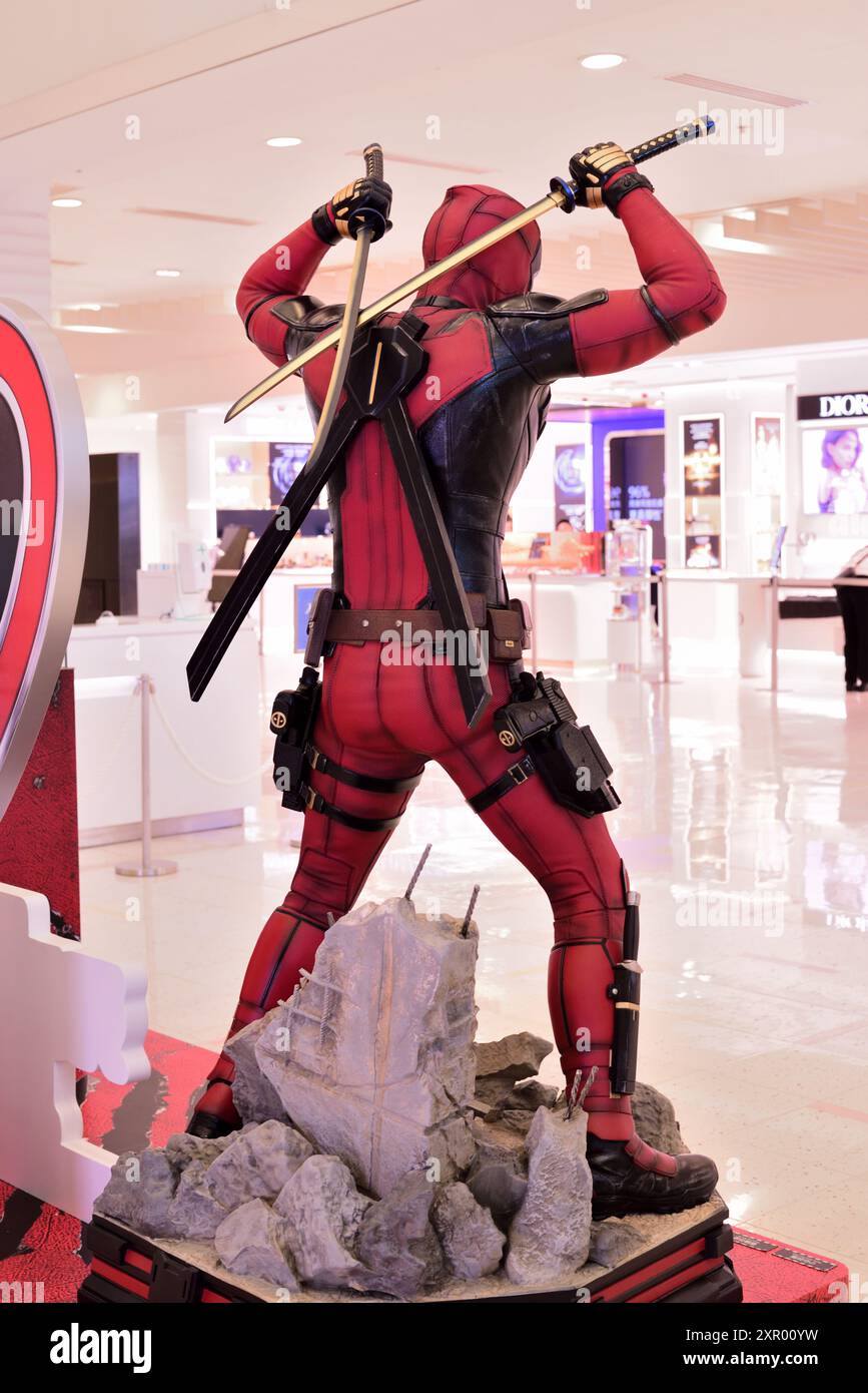Indoor model of Deadpool Stock Photo - Alamy