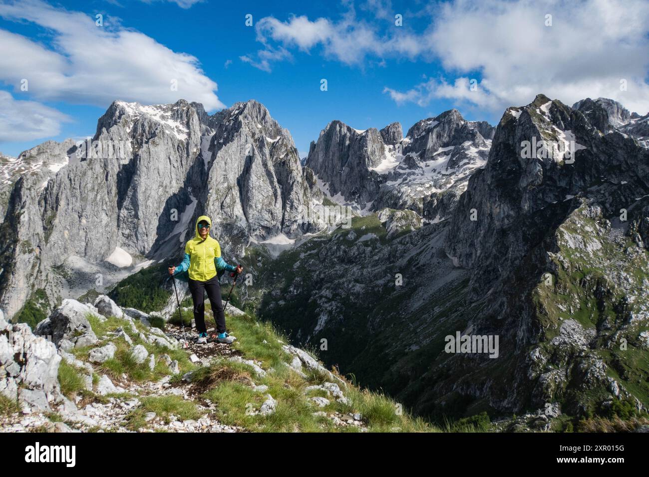 The beautiful mountain scenery in Prokletije National Park, Accursed ...