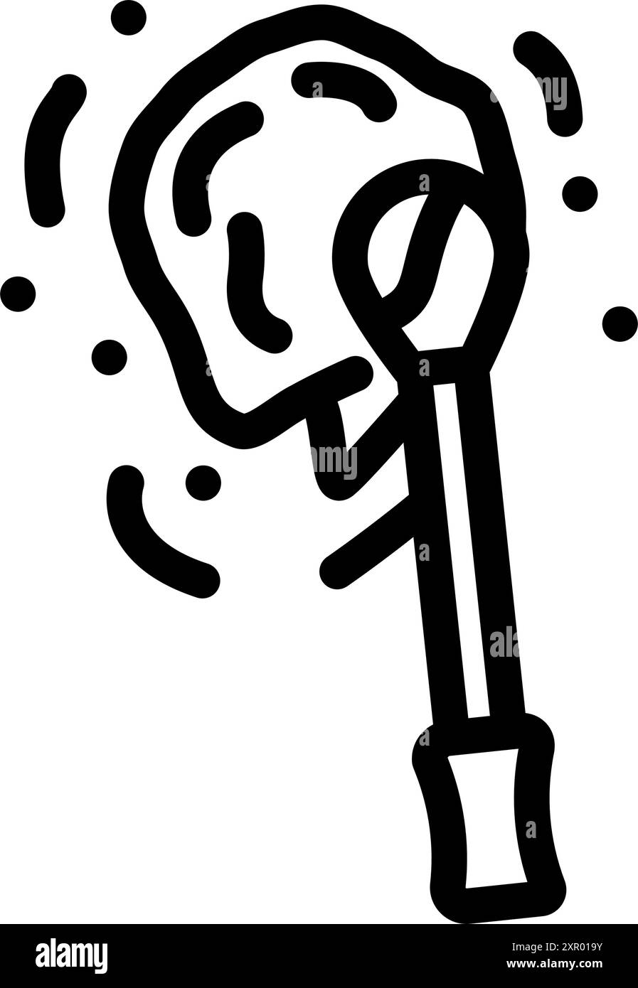 trace evidence crime line icon vector illustration Stock Vector Image ...