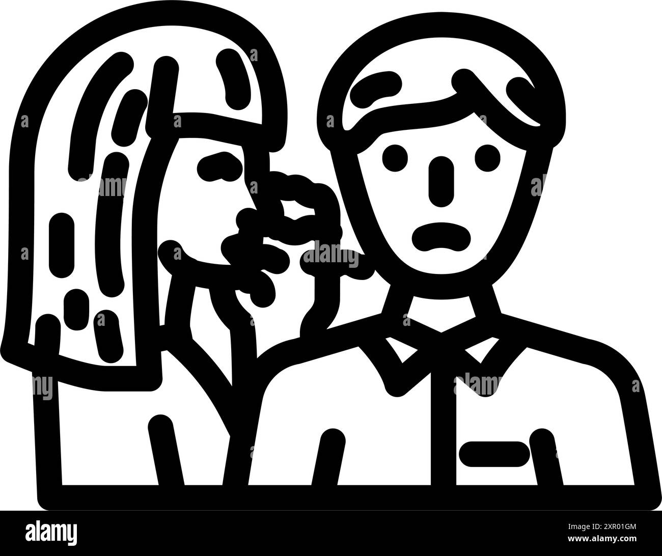 hearsay evidence crime line icon vector illustration Stock Vector Image ...