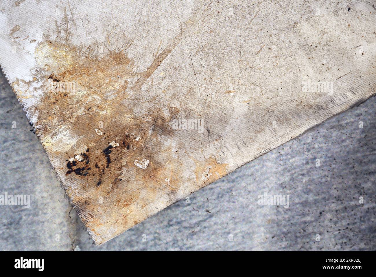 Dirty old torn poster paper with stains as background Stock Photo - Alamy