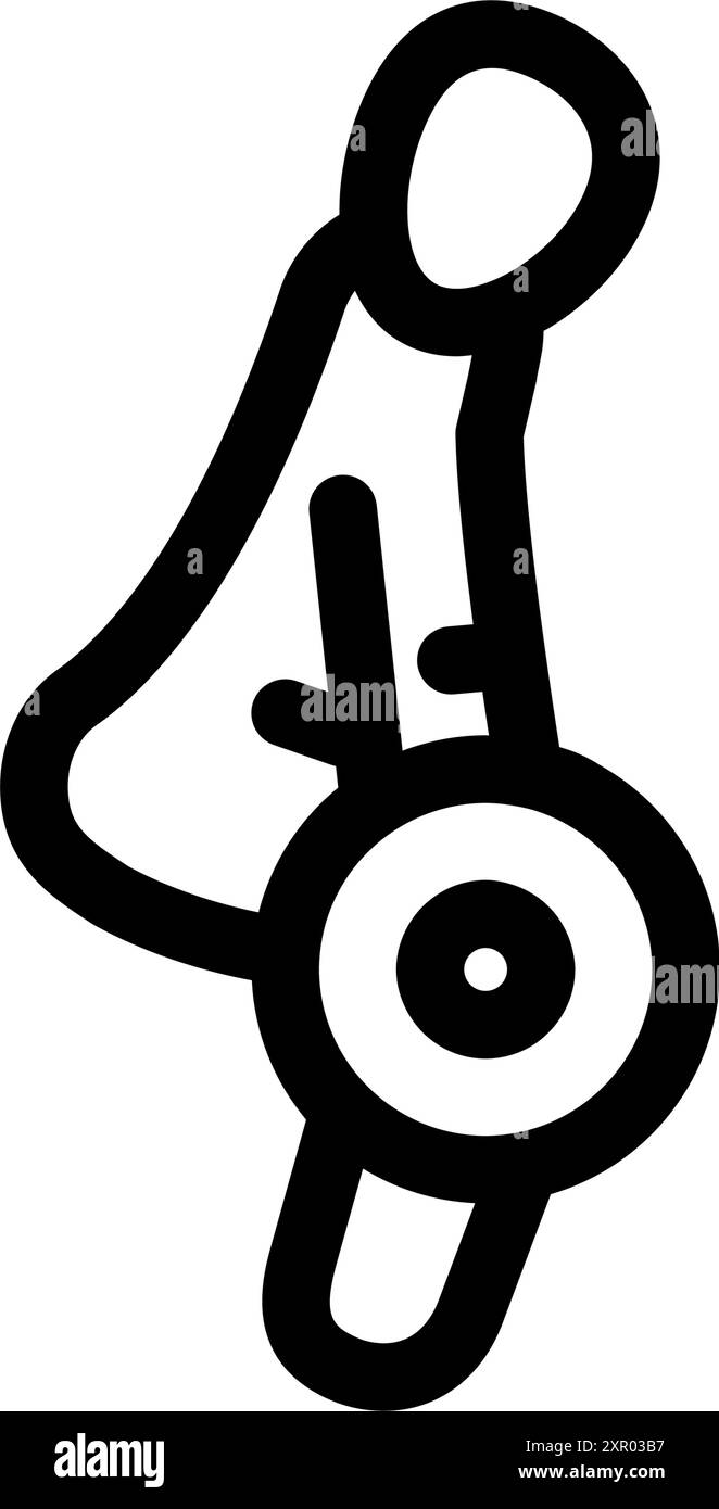 push ups fitness exercise arm line icon vector illustration Stock ...