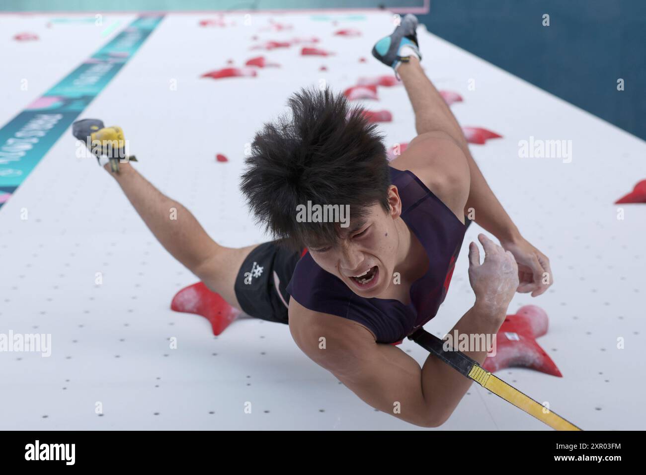 Wu Peng of China competes in the men's speed final during the sport ...