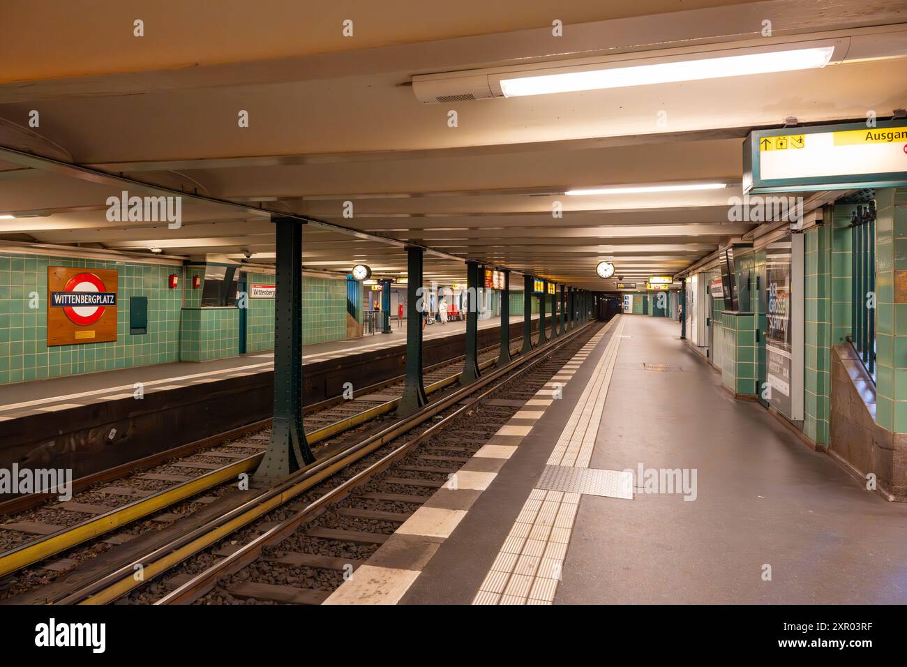 Germany Berlin August 7, 2024. Old metro station. Berlin public ...