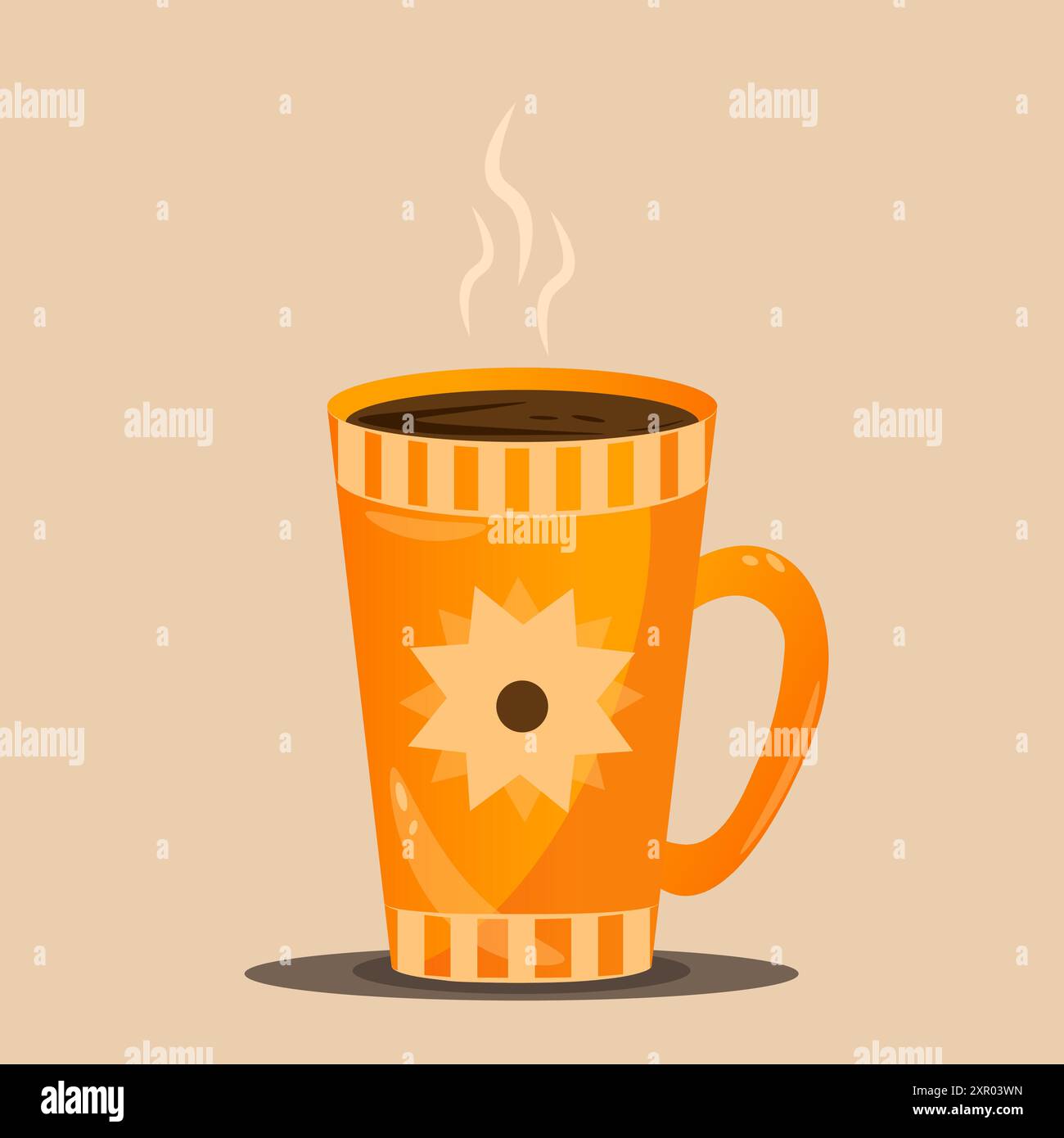 Coffee mug autumn fall Stock Vector Images - Alamy