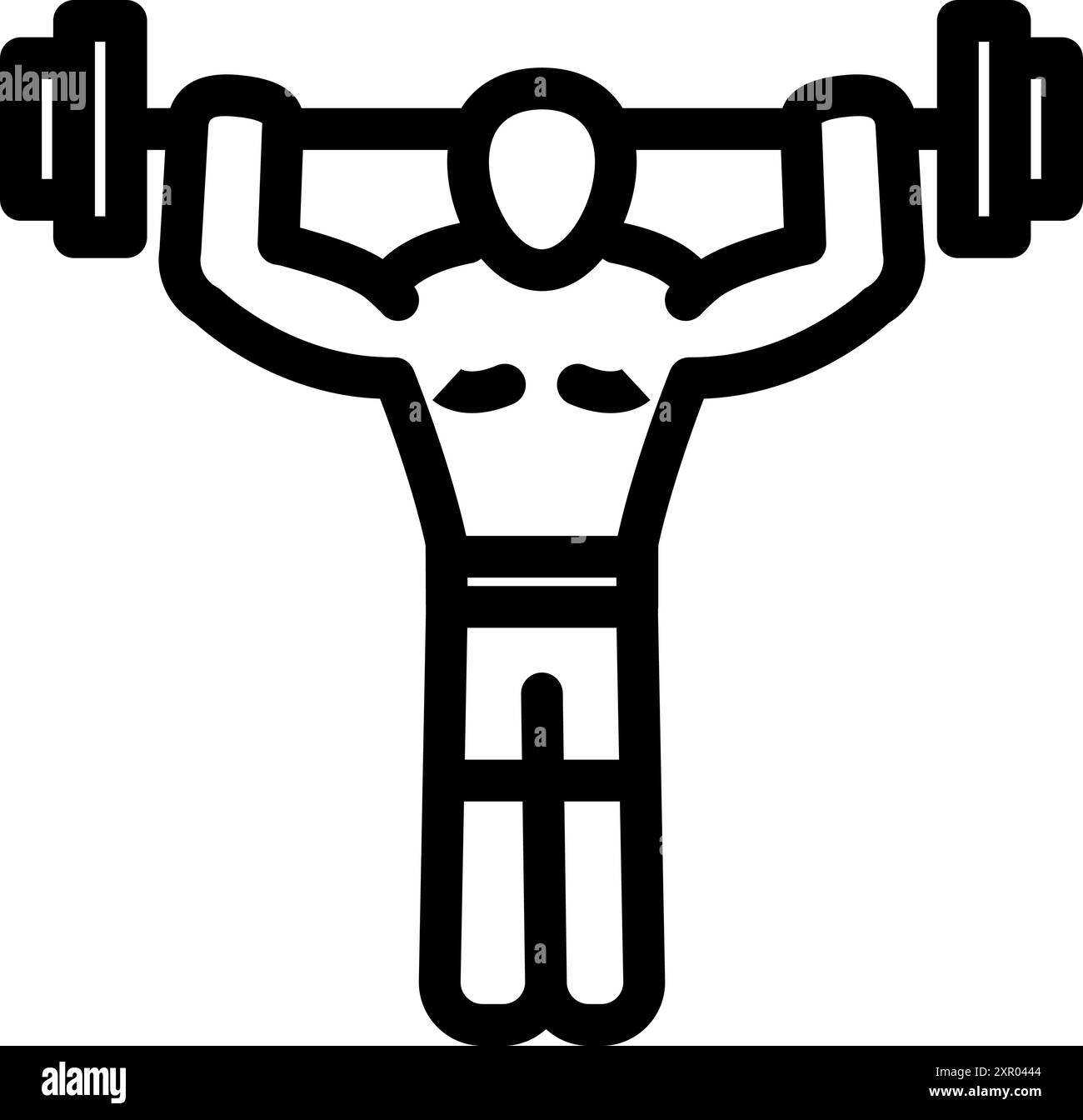 hamstring curls fitness exercise leg line icon vector illustration ...