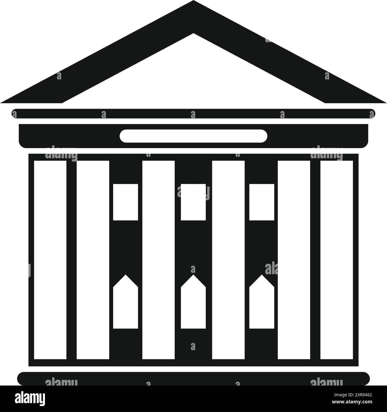 Neoclassical columns facade Stock Vector Images - Alamy