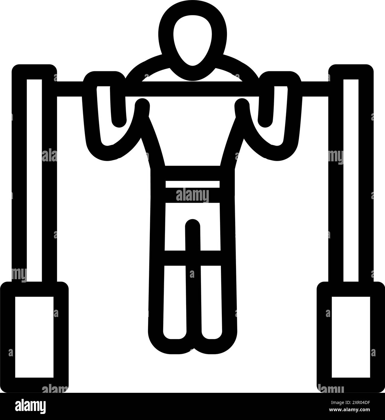 donkey kicks fitness exercise leg line icon vector illustration Stock ...