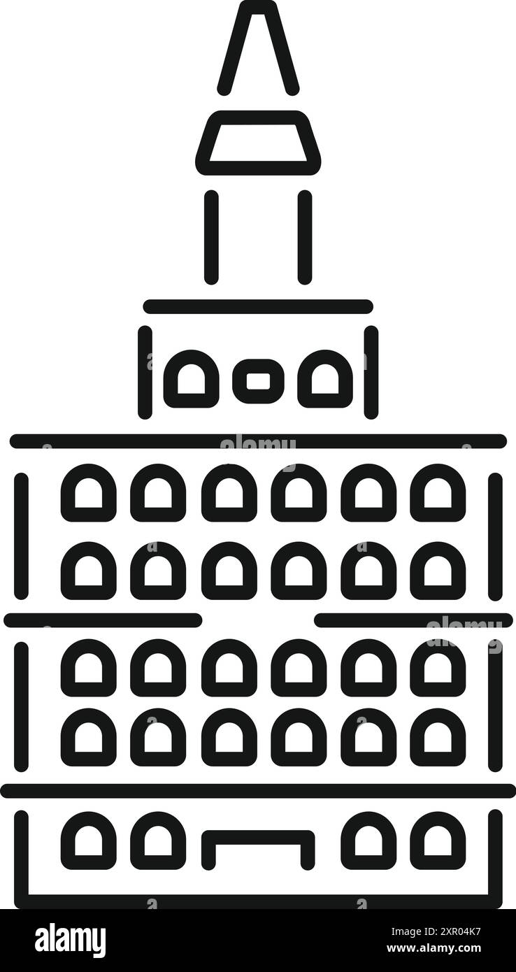 Big city hall building is an iconic landmark representing urban ...