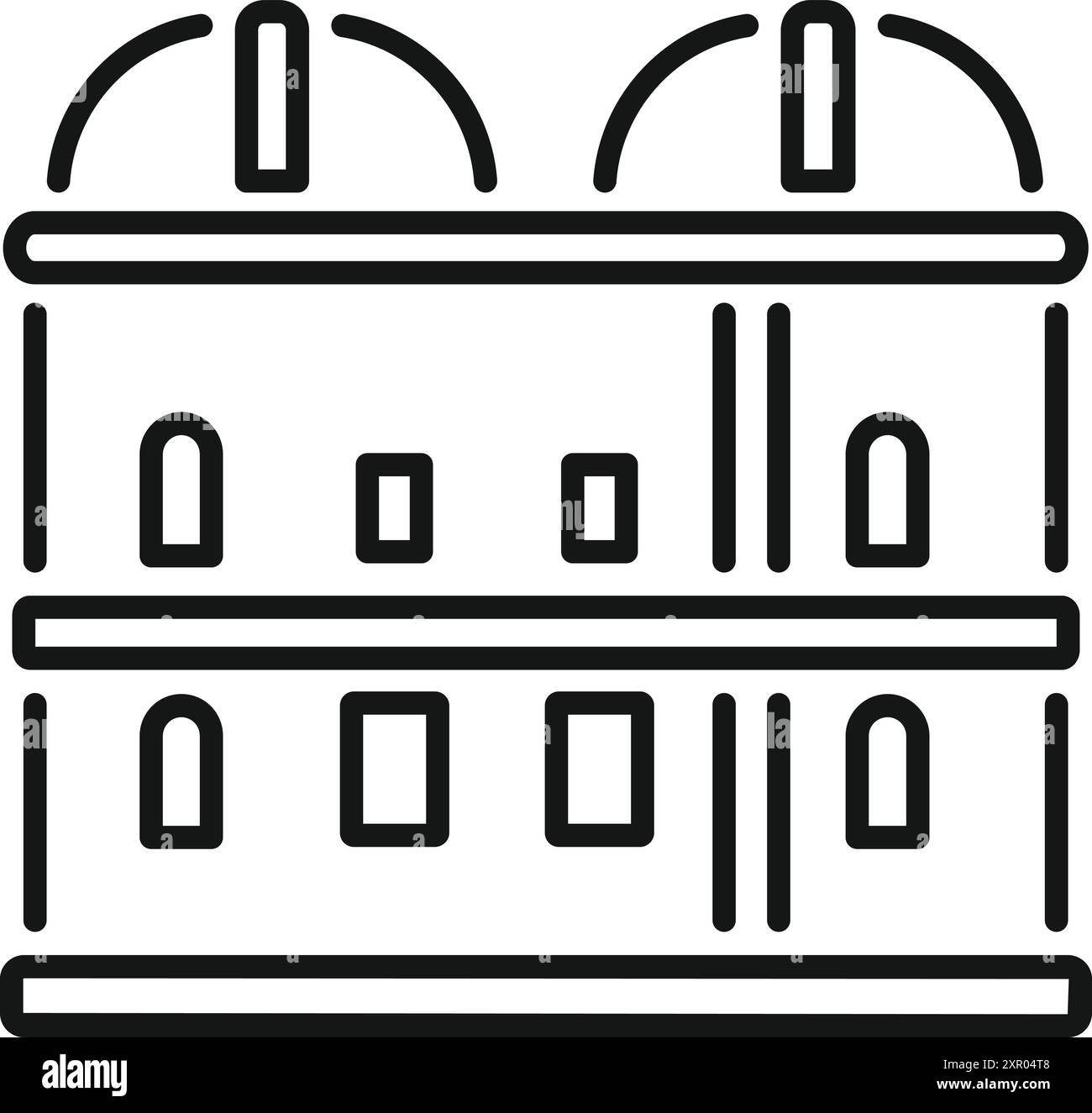 Observatory building with telescopes observing stars, astronomy ...