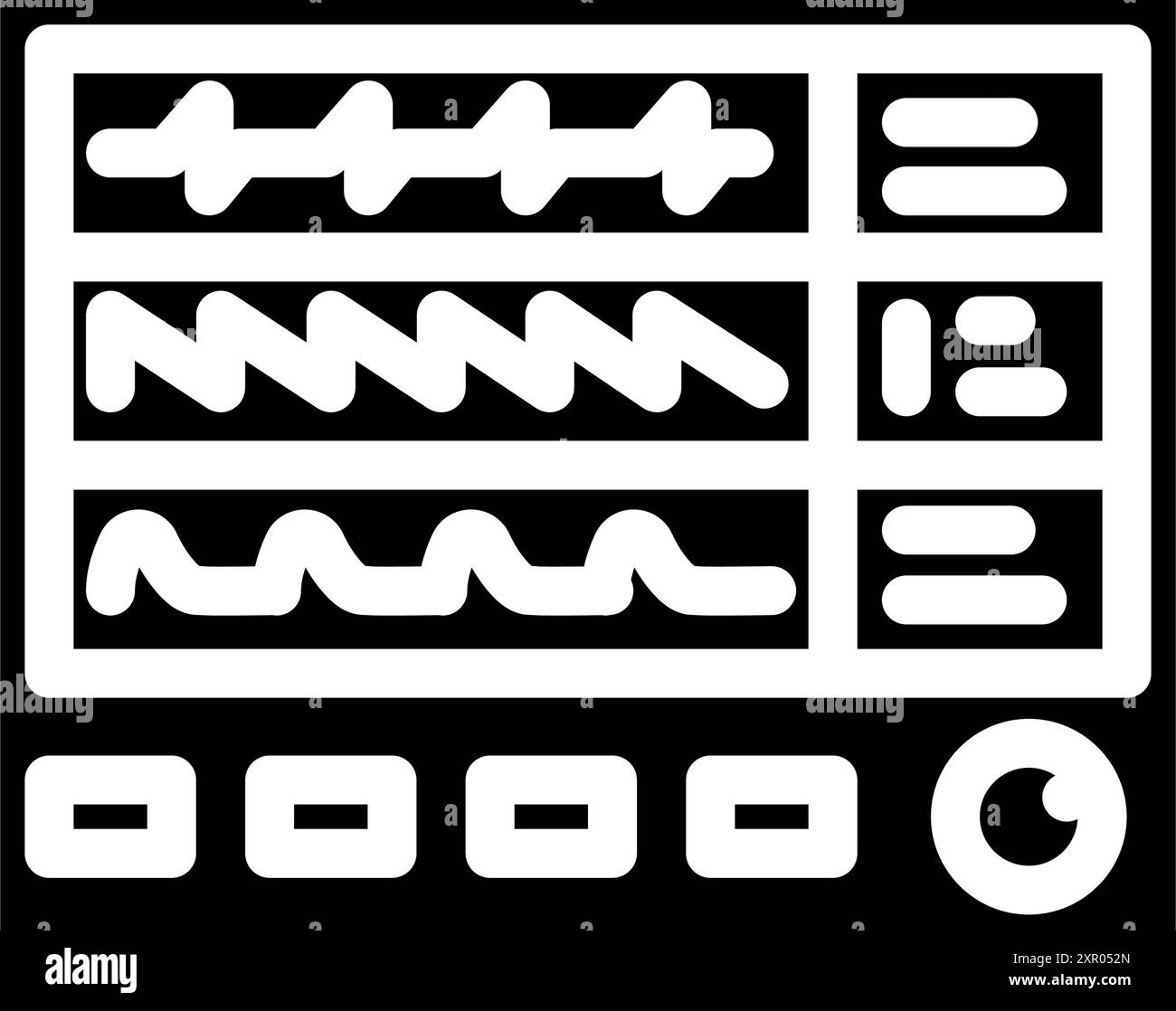 vital signs monitor ambulance glyph icon vector illustration Stock ...