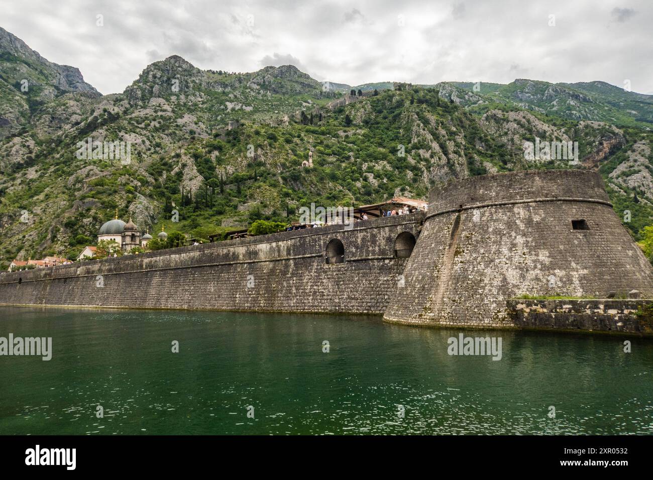 The old fort walls in UNESCO World Heritage Kotor Old Town, Kotor ...