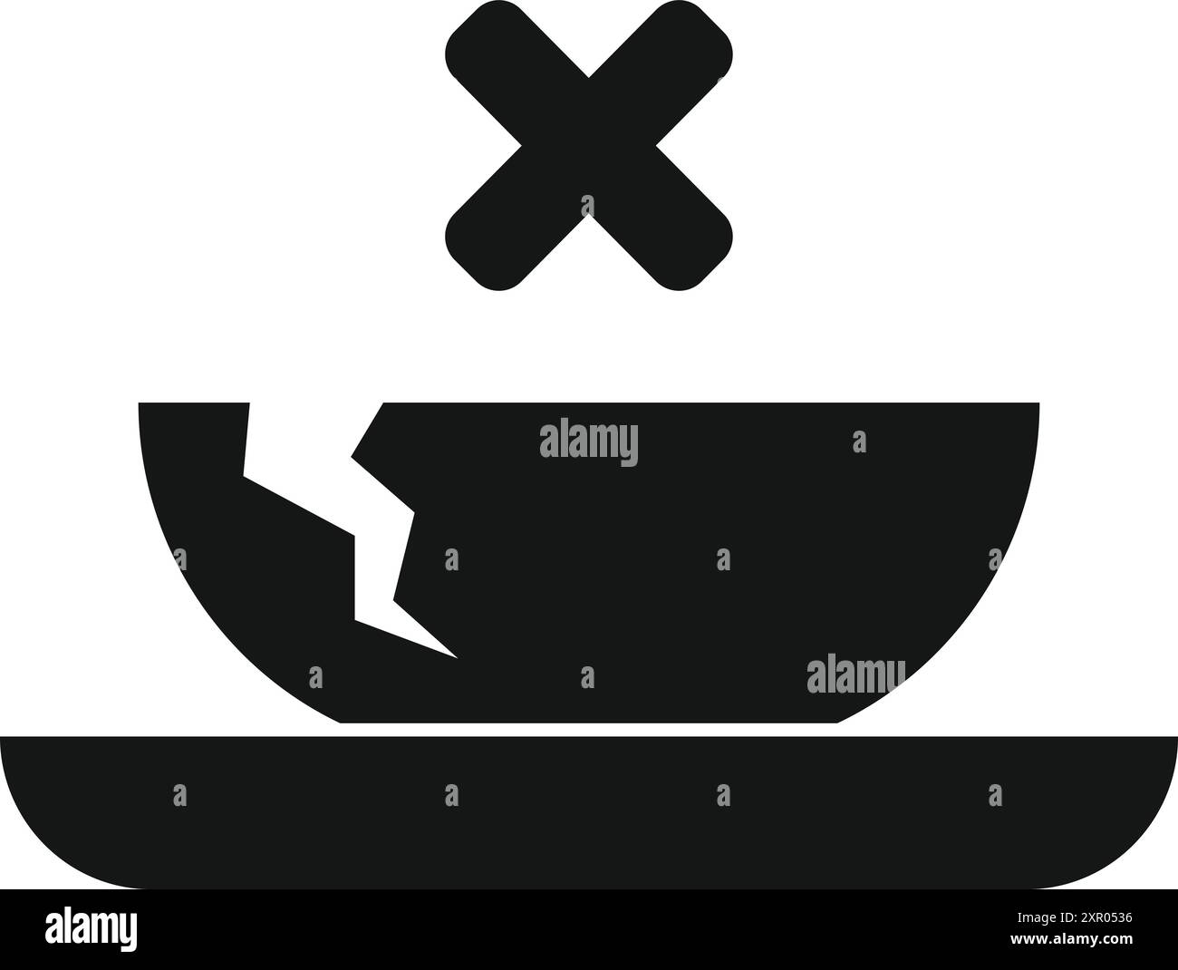 Over broken plate Stock Vector Images - Alamy