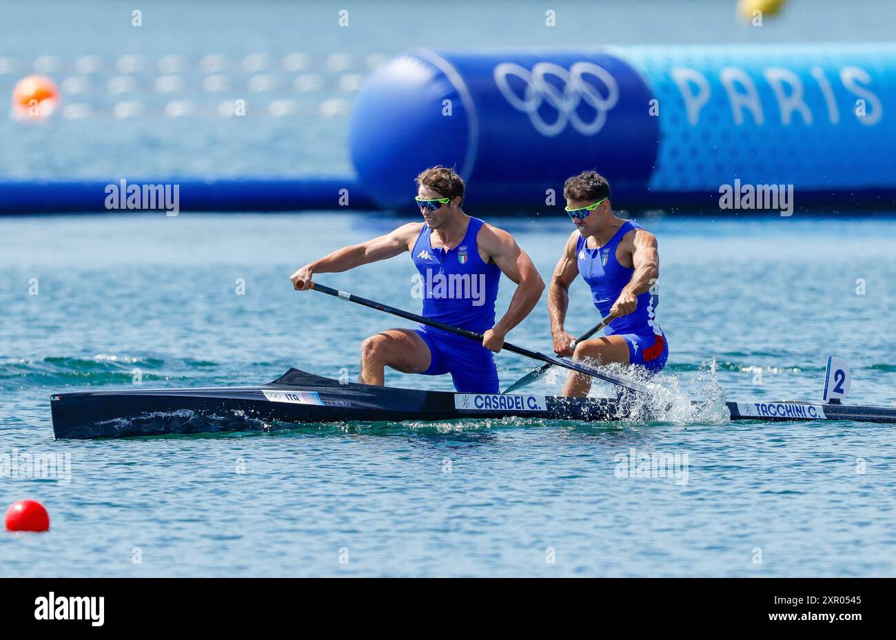 Vaires Sur Marne. 8th Aug, 2024. Gabriele Casadei (L)/Carlo Tacchini of ...