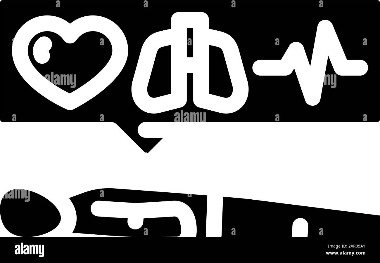 resuscitation ambulance glyph icon vector illustration Stock Vector ...